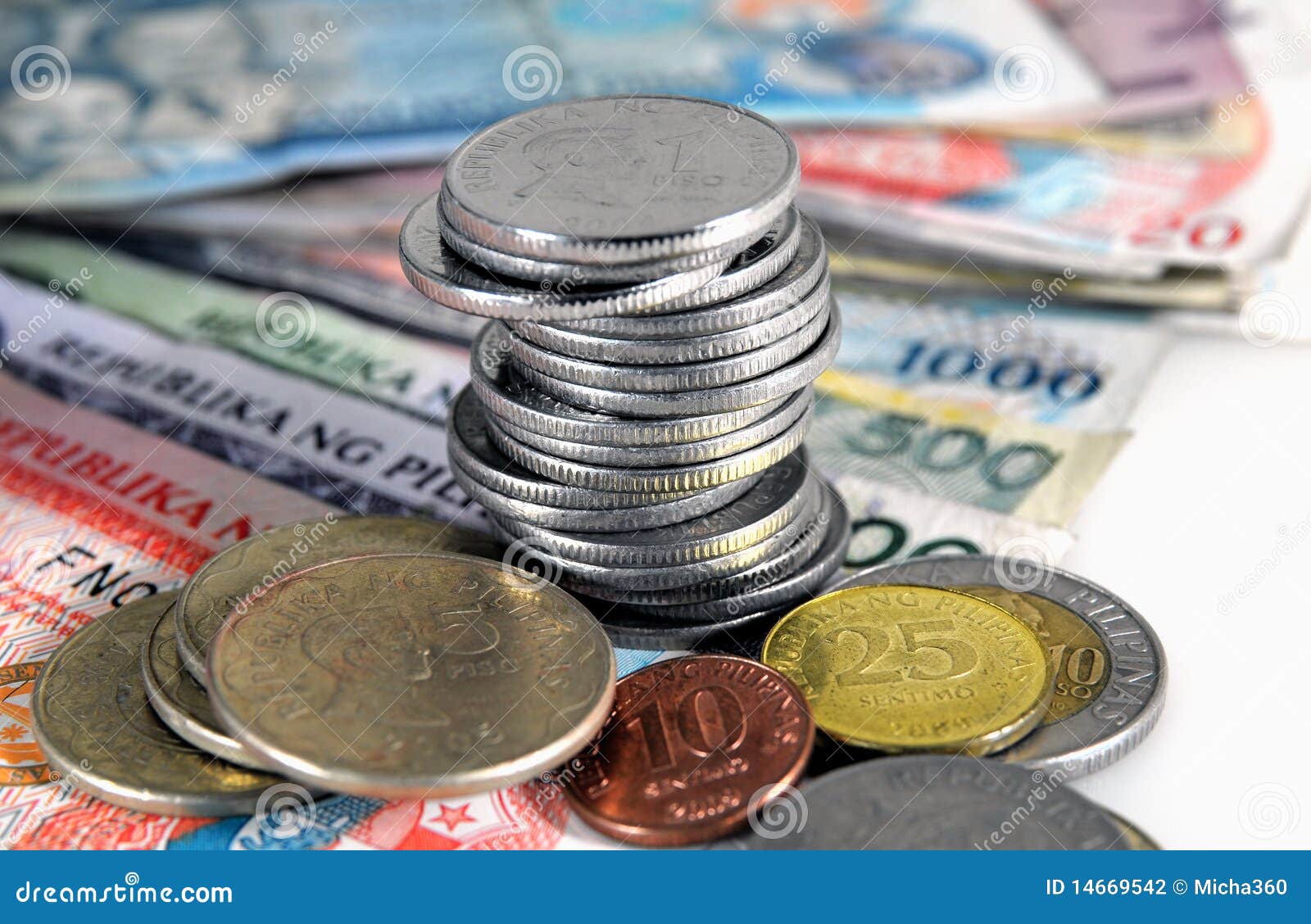 Philippines Currency stock photo. Image of bank, success - 14669542
