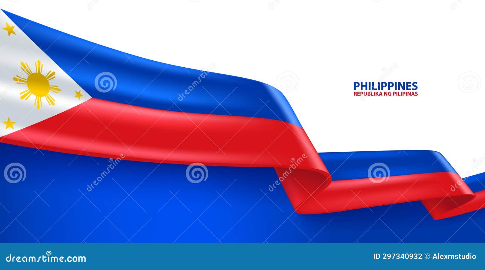 Philippines Ribbon Flag Background Cartoon Vector | CartoonDealer.com ... Philippines Ribbon Flag Background Cartoon Vector | CartoonDealer.com ...