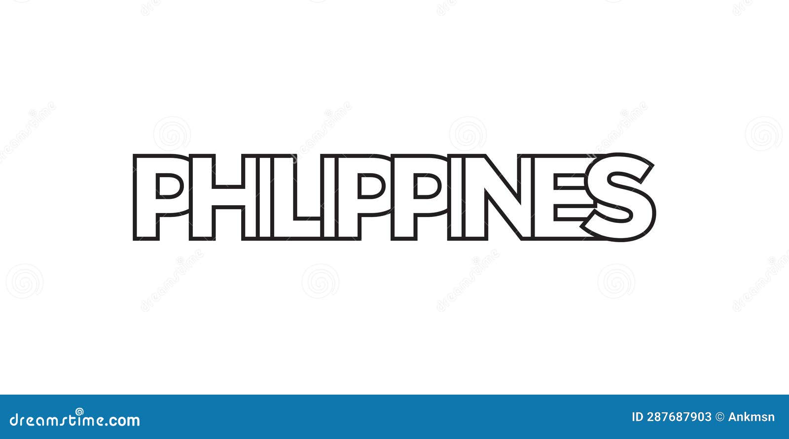Philippines Emblem. the Design Features a Geometric Style, Vector ...