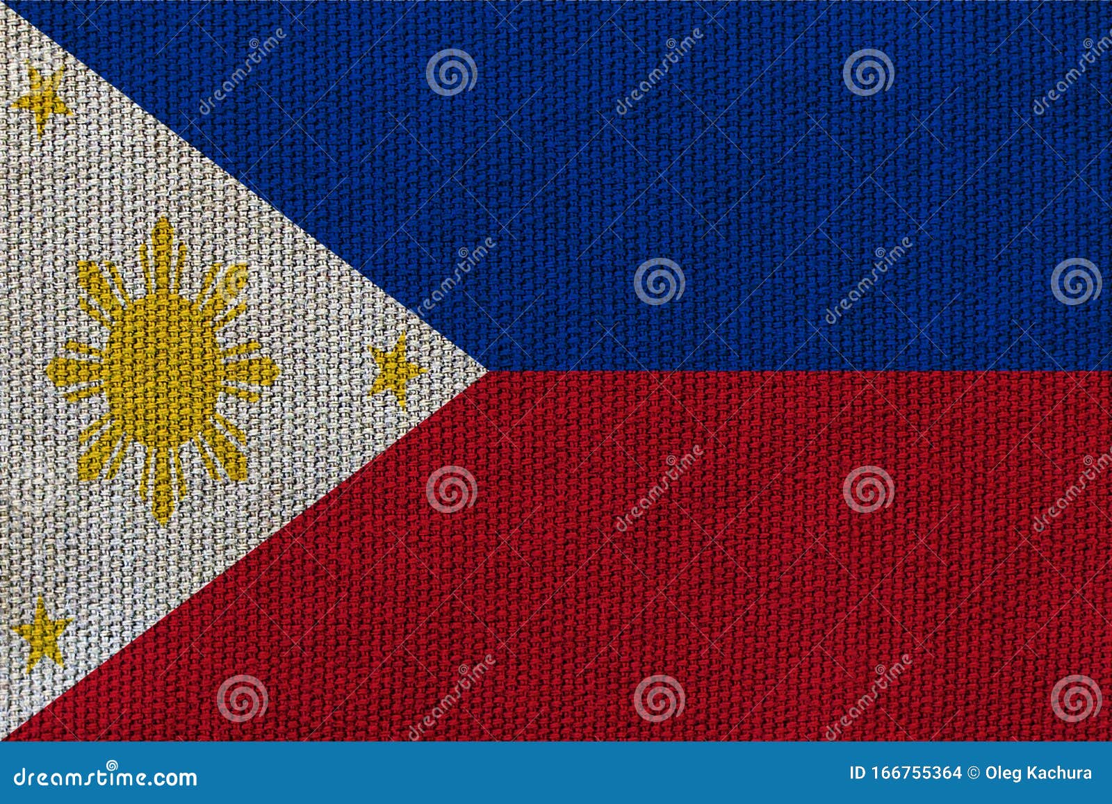 Philippines Flag on the Background Texture. Concept for Designer ...