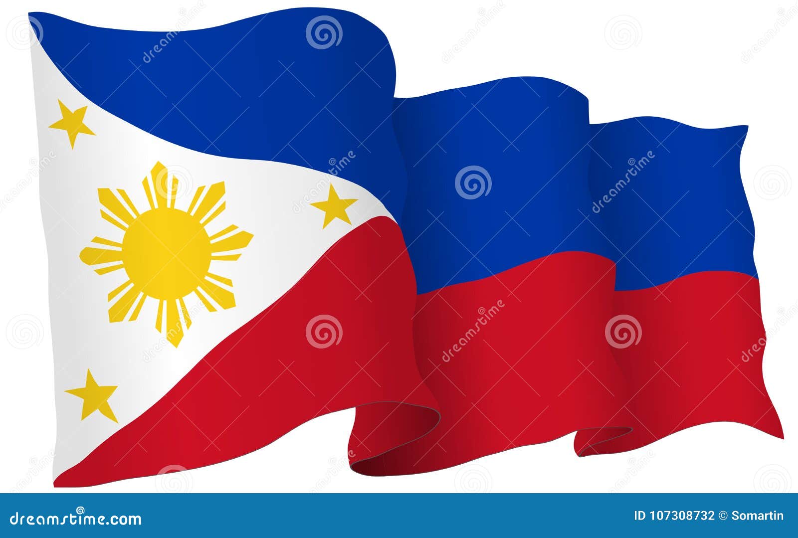 Philippines Flag Waving Vector Illustration Stock Vector - Illustration ... Philippines Flag Waving Vector Illustration Stock Vector - Illustration ...