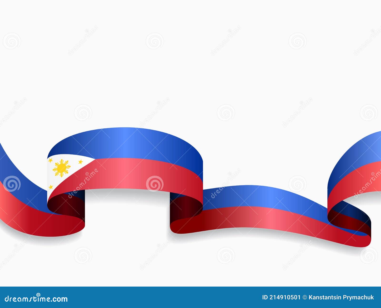 Philippines Flag Wavy Abstract Background. Vector Illustration. Stock ...