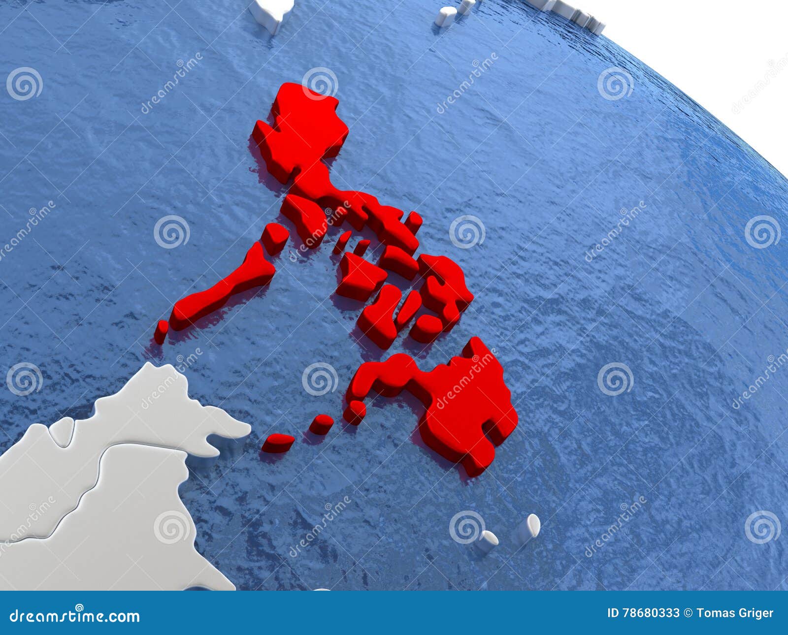 Philippines on globe stock illustration. Illustration of diplomacy ...