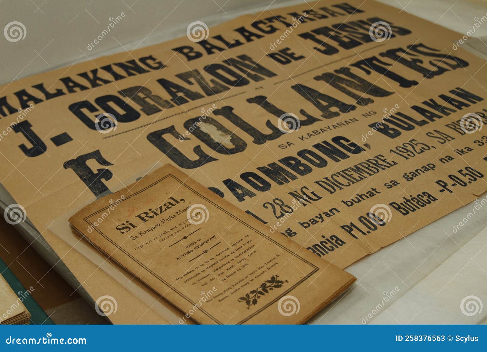Philippines Historical Pamphlet and Posters Editorial Stock Photo ...