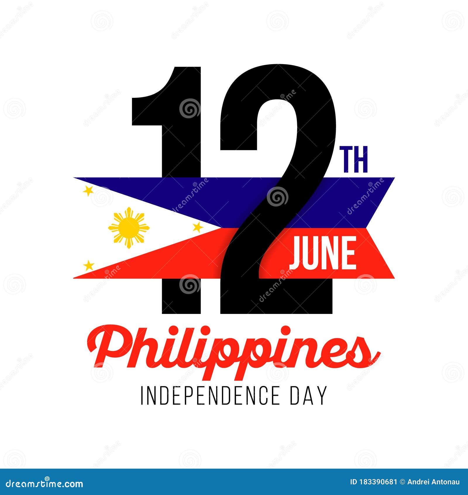 12-June-Philippines Independent Day Stock Illustration - Illustration ...