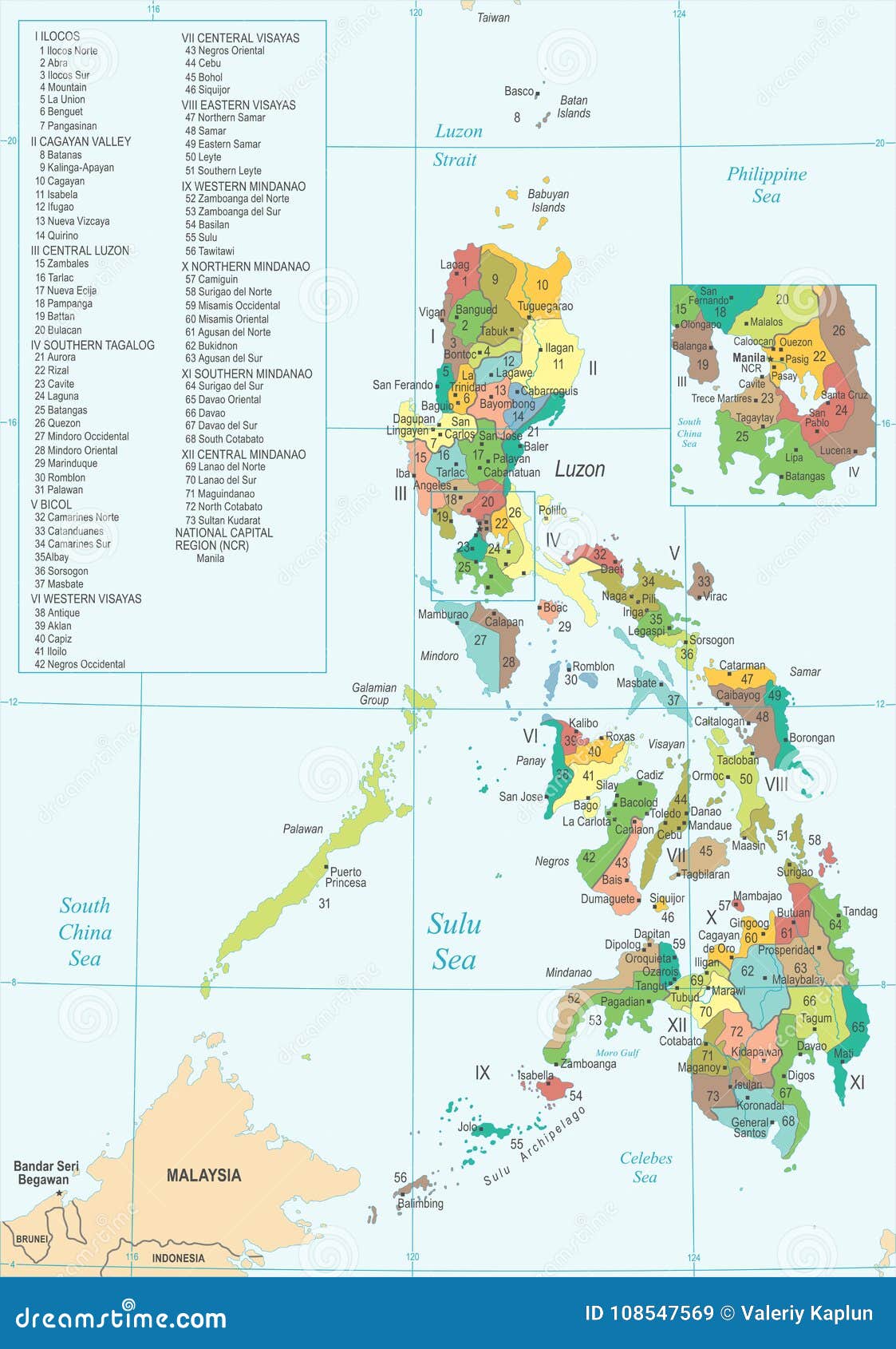 Philippines Map - Detailed Vector Illustration Stock Illustration ...