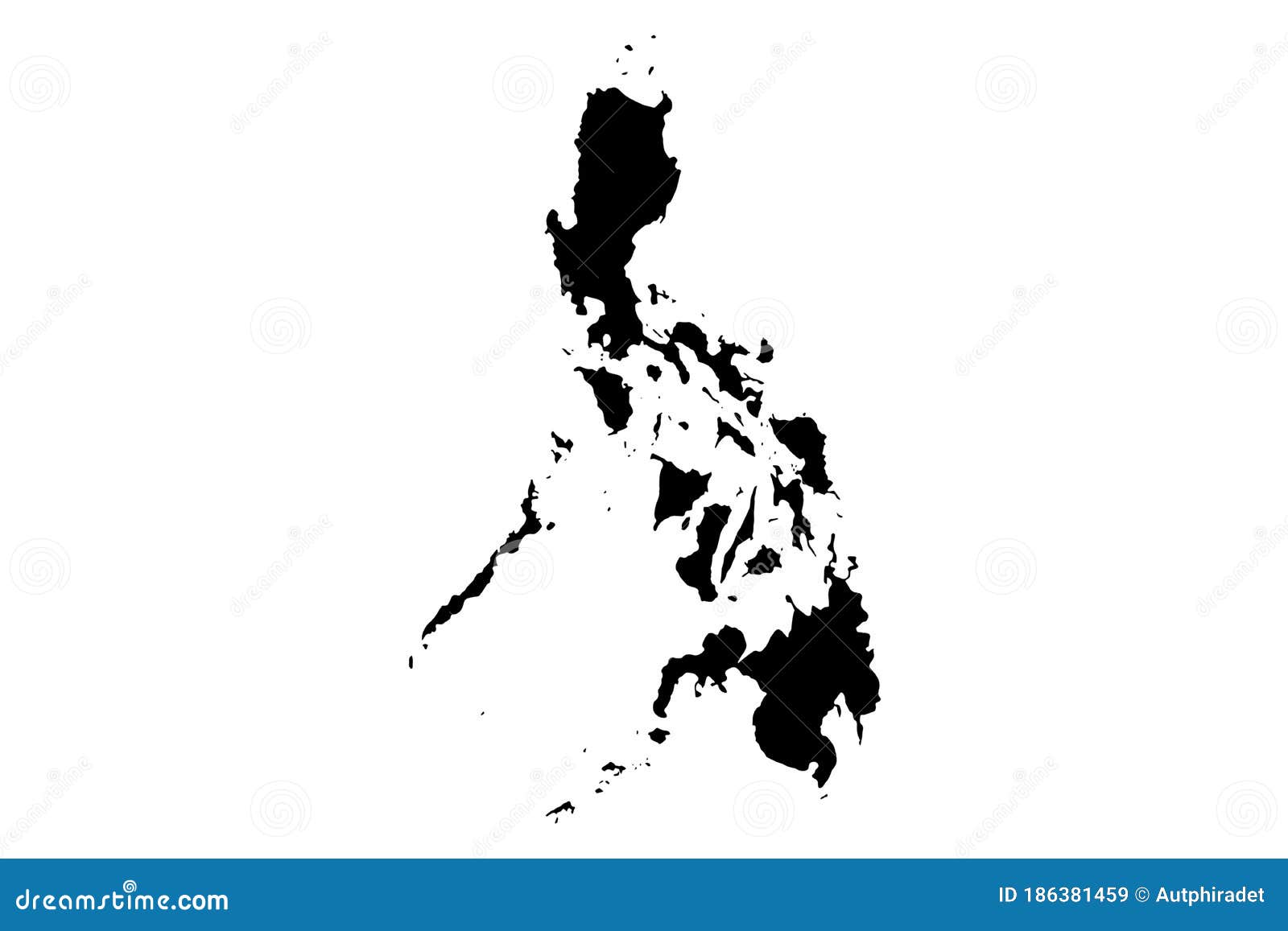 Philippines Map With Gray Tone On Png Or Transparent Background ...