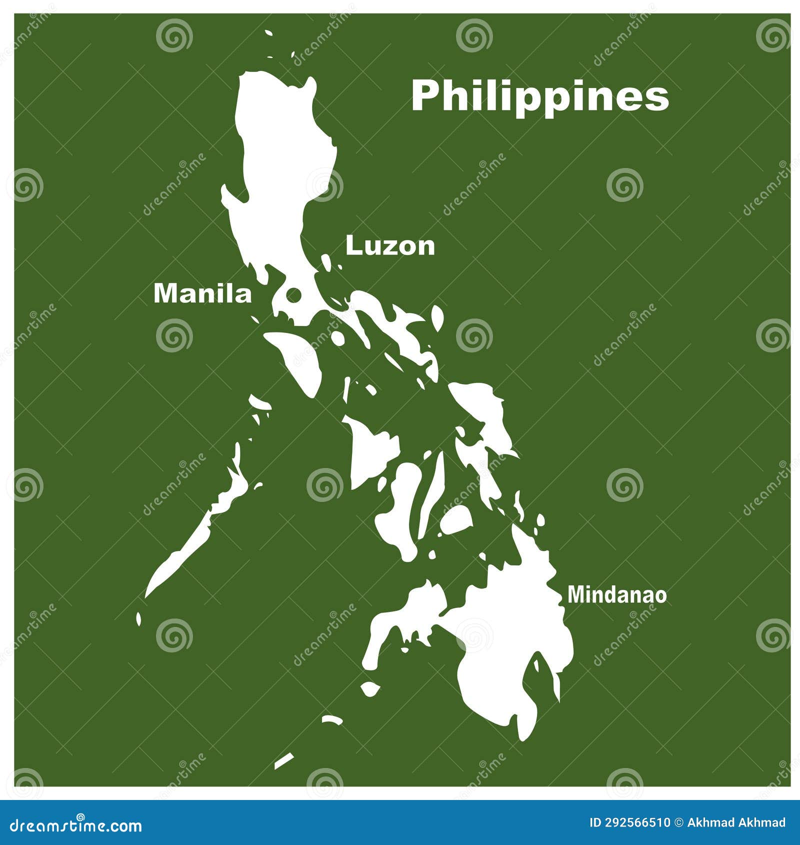 Philippines map icon stock vector. Illustration of earth - 292566510