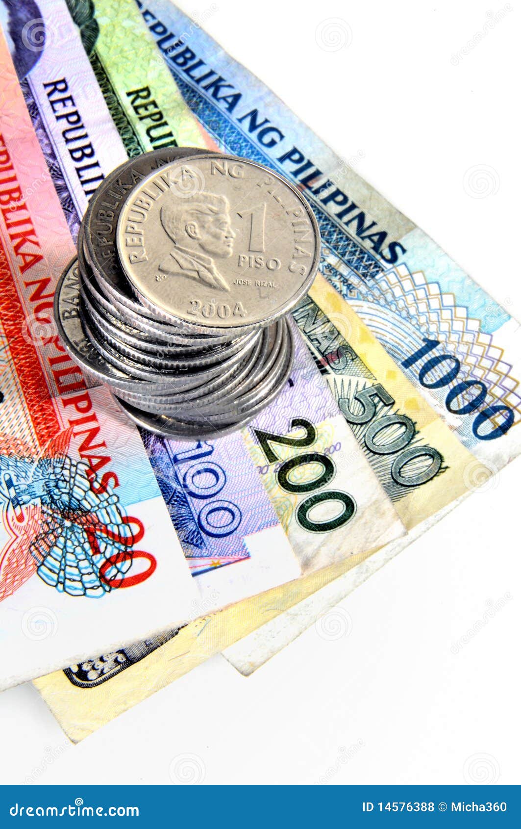 Philippines Money stock photo. Image of banknotes, asia - 14576388