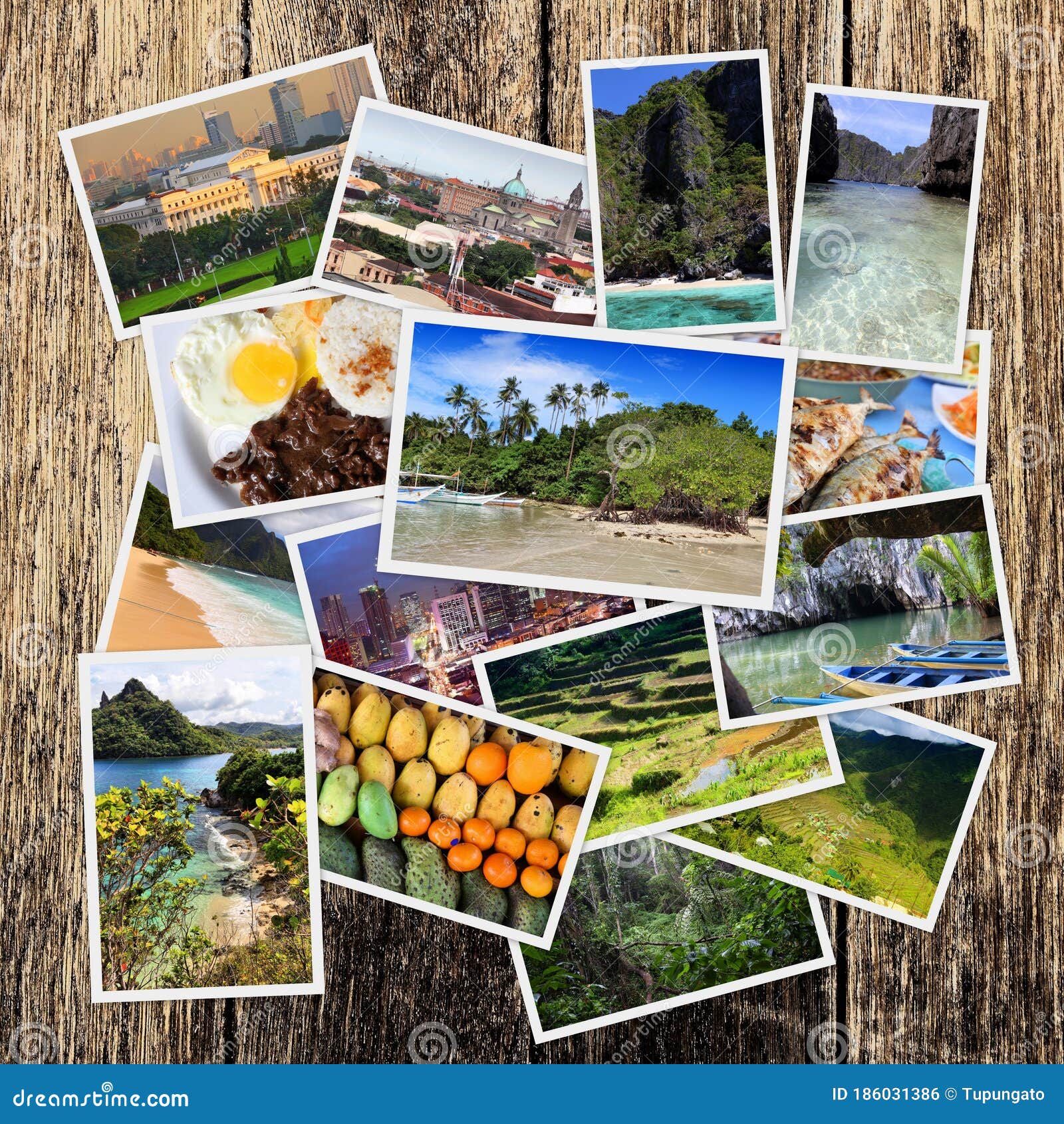 Philippines photo stack stock photo. Image of postcard - 186031386