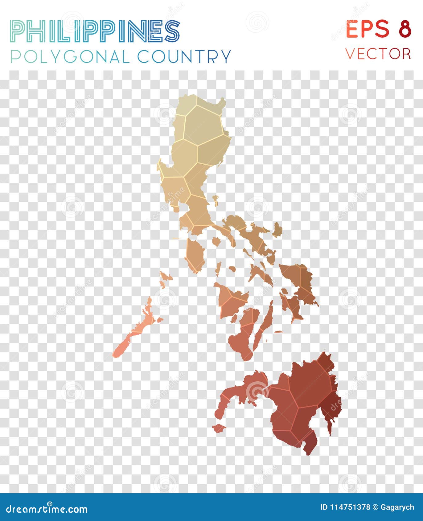 Philippines Polygonal Map, Mosaic Style Country. Stock Vector ... Philippines Polygonal Map, Mosaic Style Country. Stock Vector ...