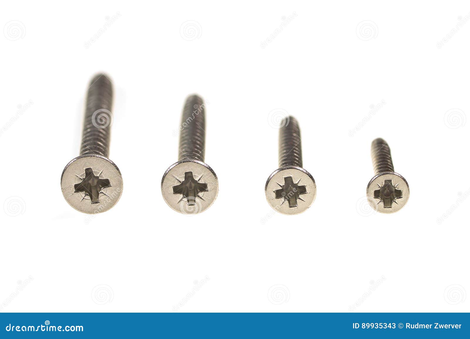 Philips Head Screws in Diverse Lengten Stock Afbeelding - Image of ...
