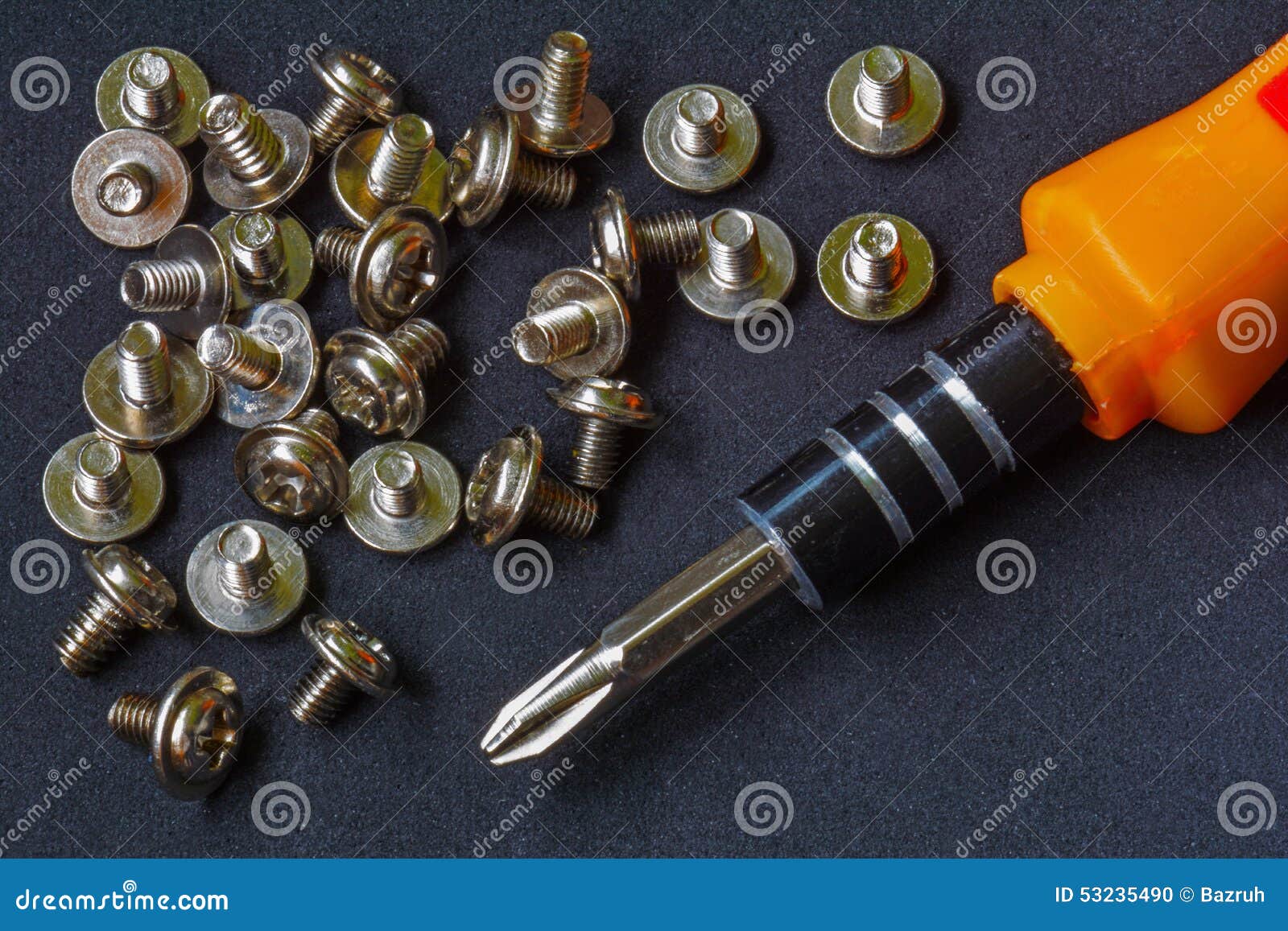 Philips Screwdriver and Screws Stock Photo - Image of twirl, repair ...