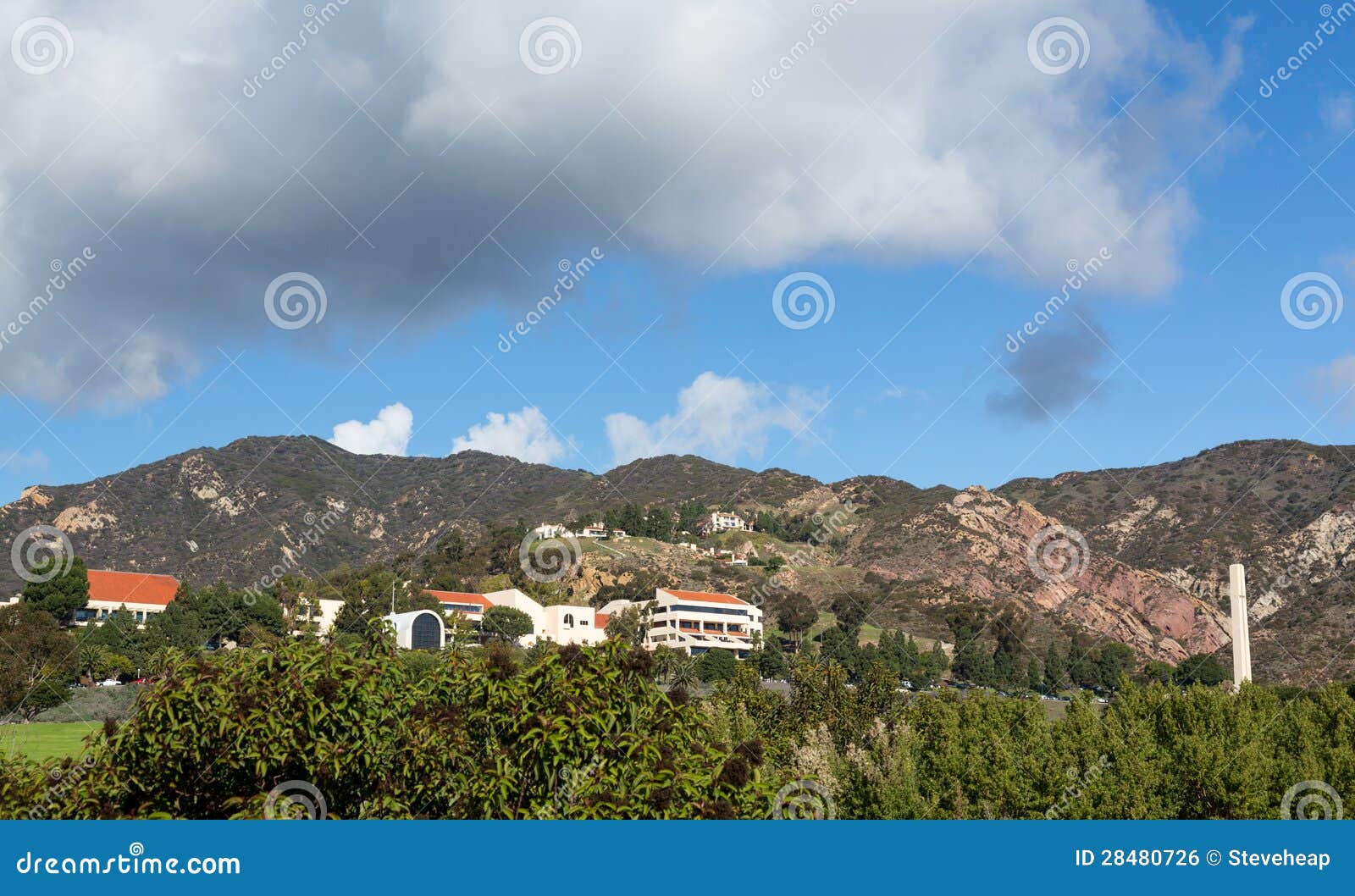 Phillips Theme Tower at Pepperdine University Stock Photo - Image of ...