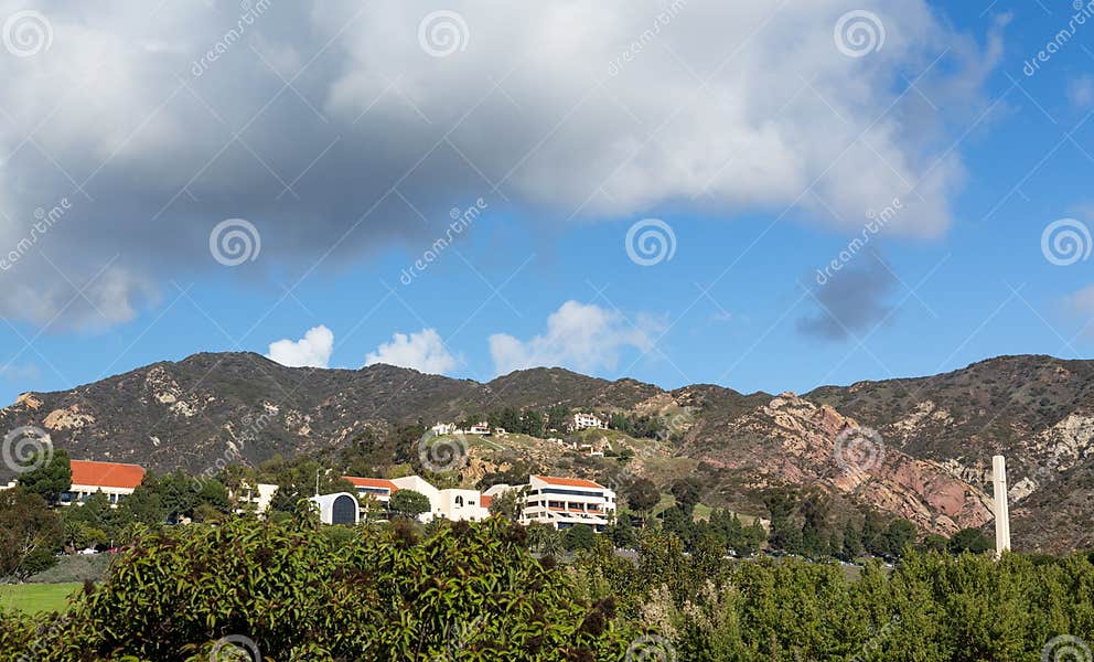 Phillips Theme Tower at Pepperdine University Stock Photo - Image of ...