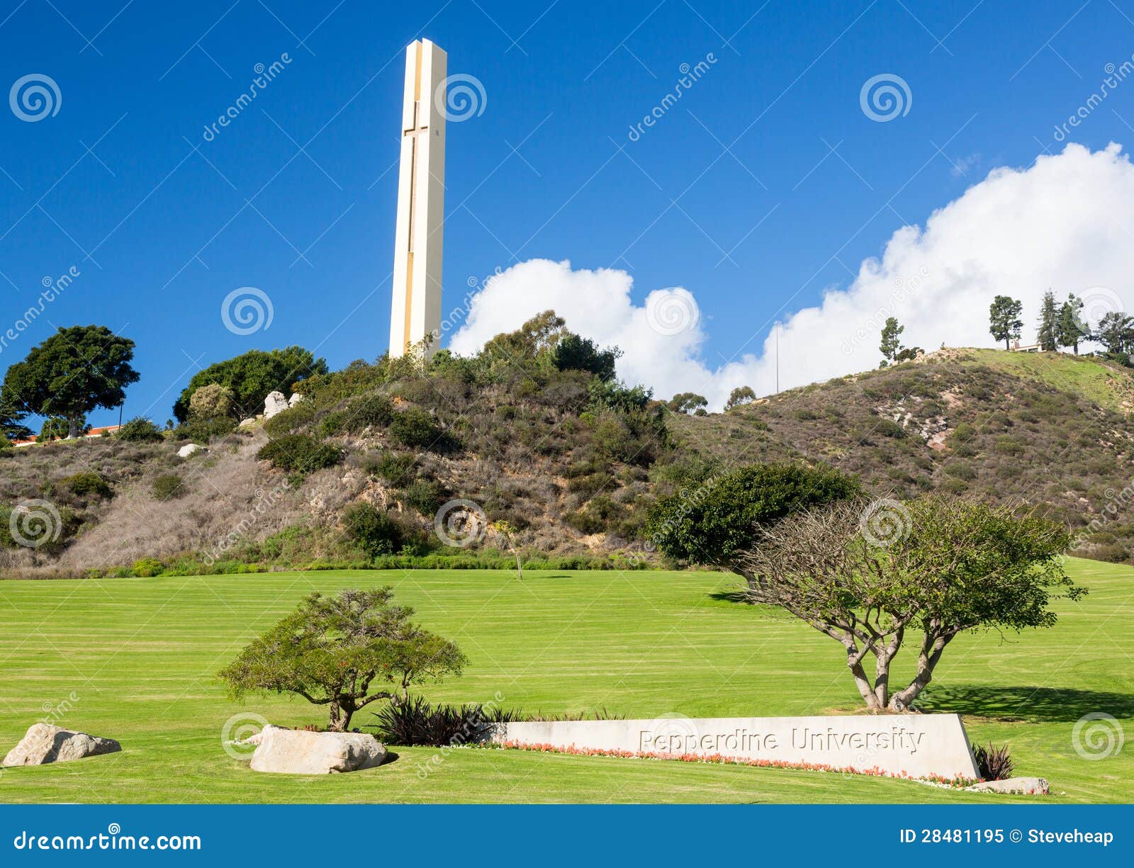 Phillips Theme Tower at Pepperdine University Editorial Image - Image ...