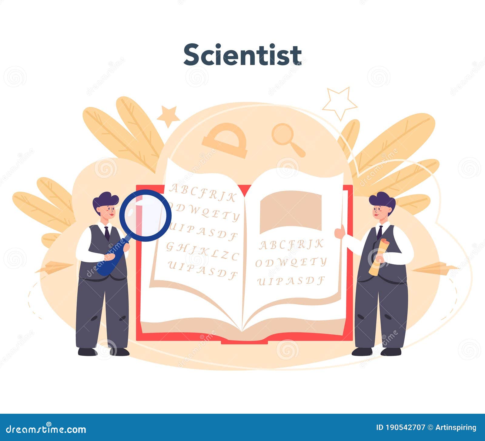 Philologist Concept. Scientific Study Of Language, Its History Vector ...
