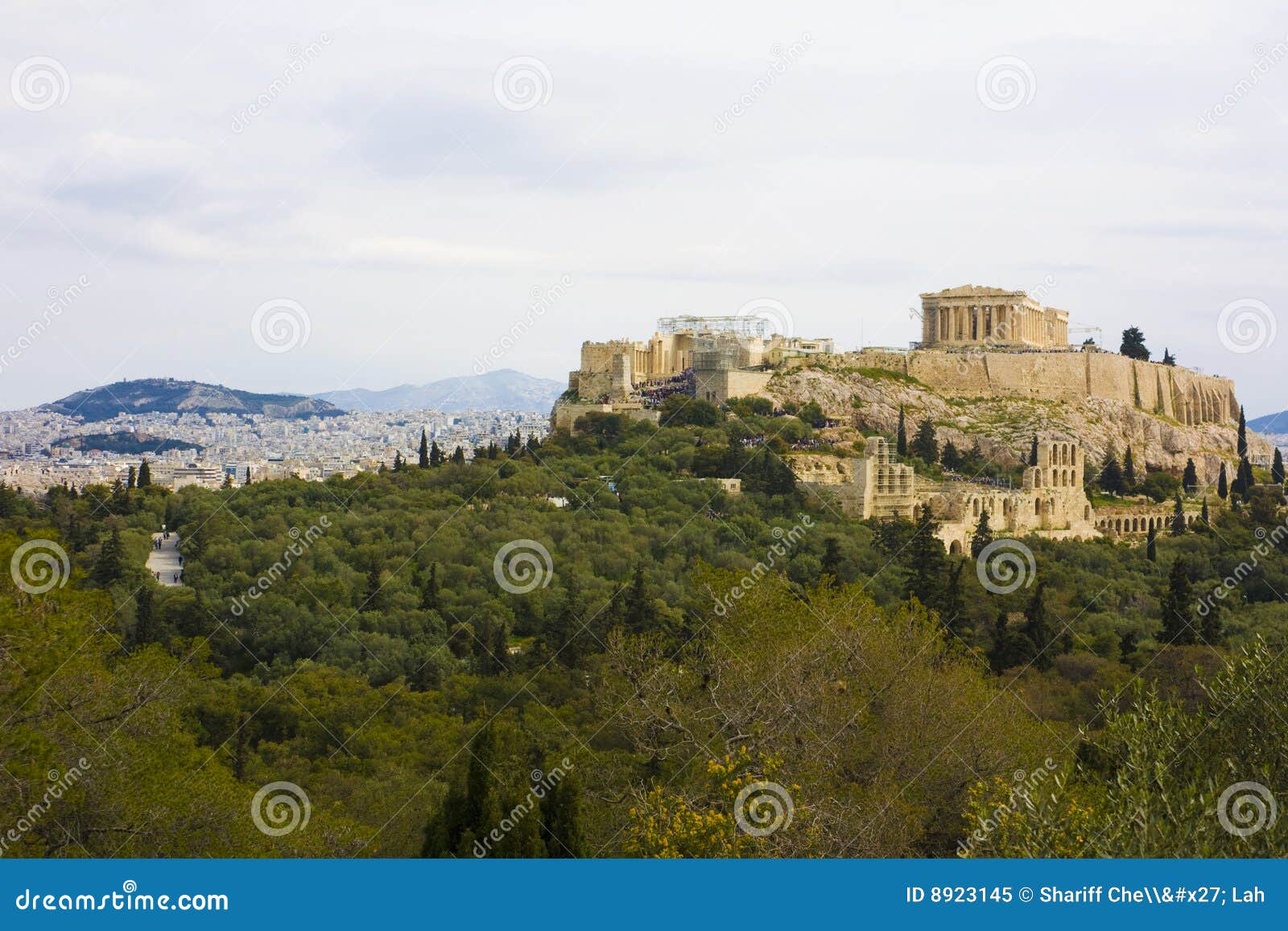 Philopappos Hill, Athens, Greece Stock Image - Image of landmarks ...