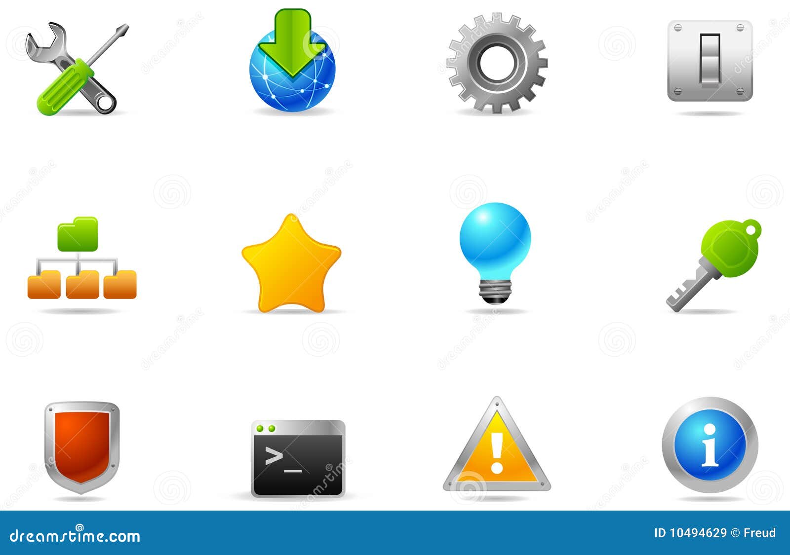 Mix Icon For Downstream, Aeroplane And Land Stock Photo | CartoonDealer ...