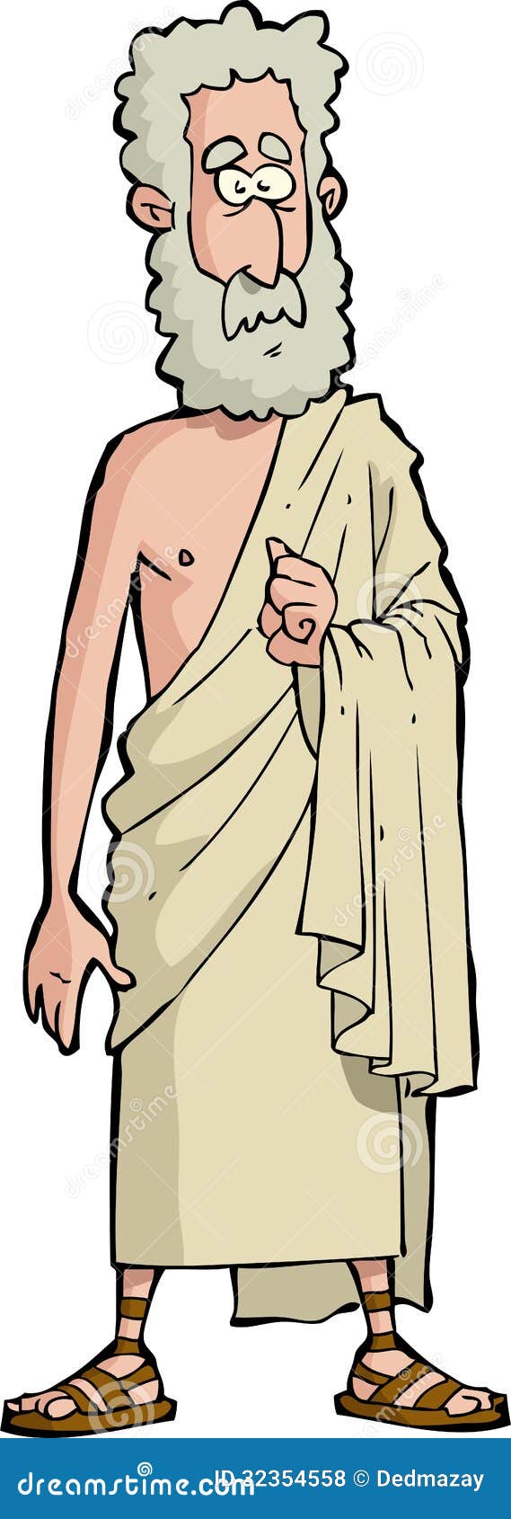 Philosophe romain illustration de vecteur. Illustration du hommes ...