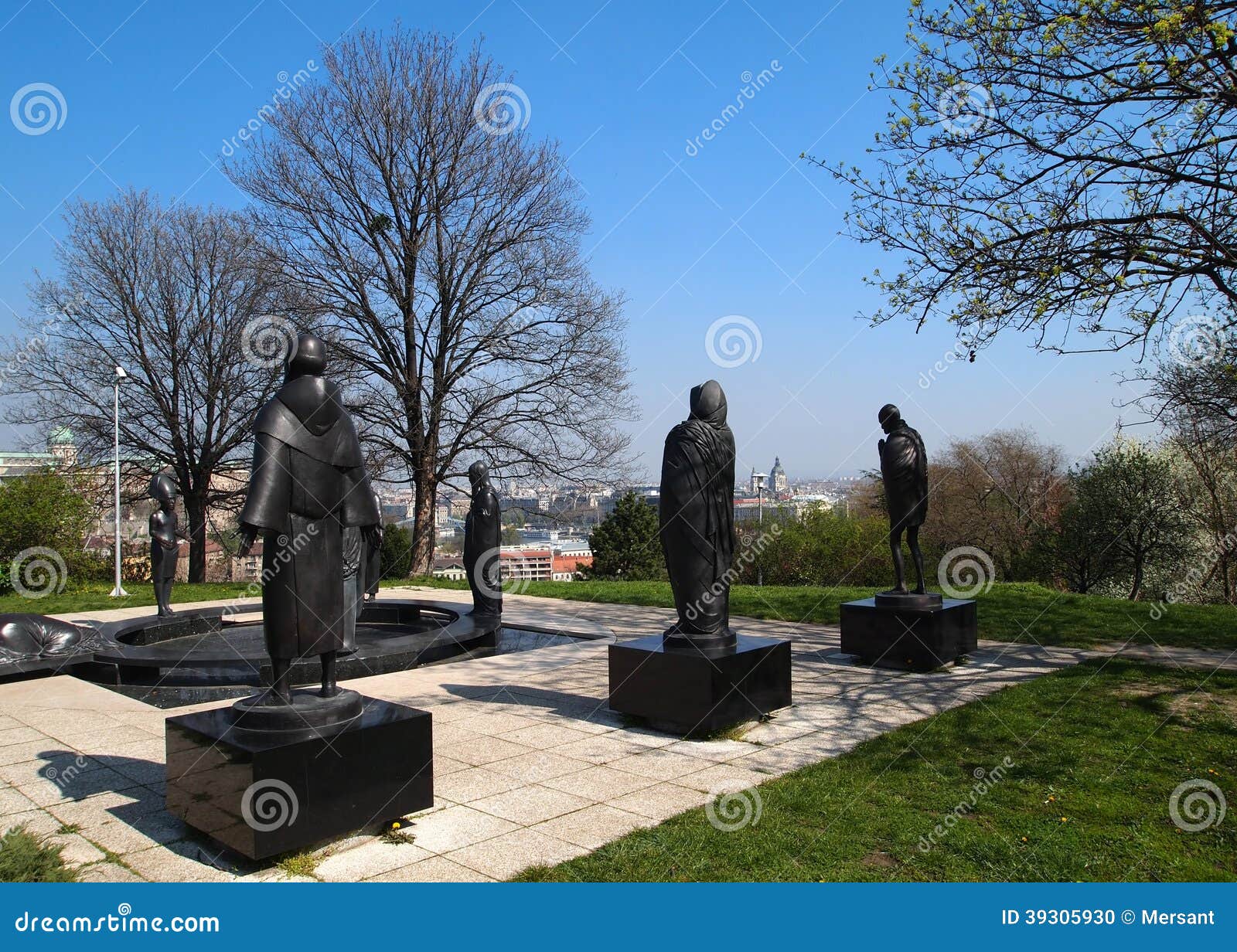 The Philosophers Garden stock photo. Image of trip, statue - 39305930