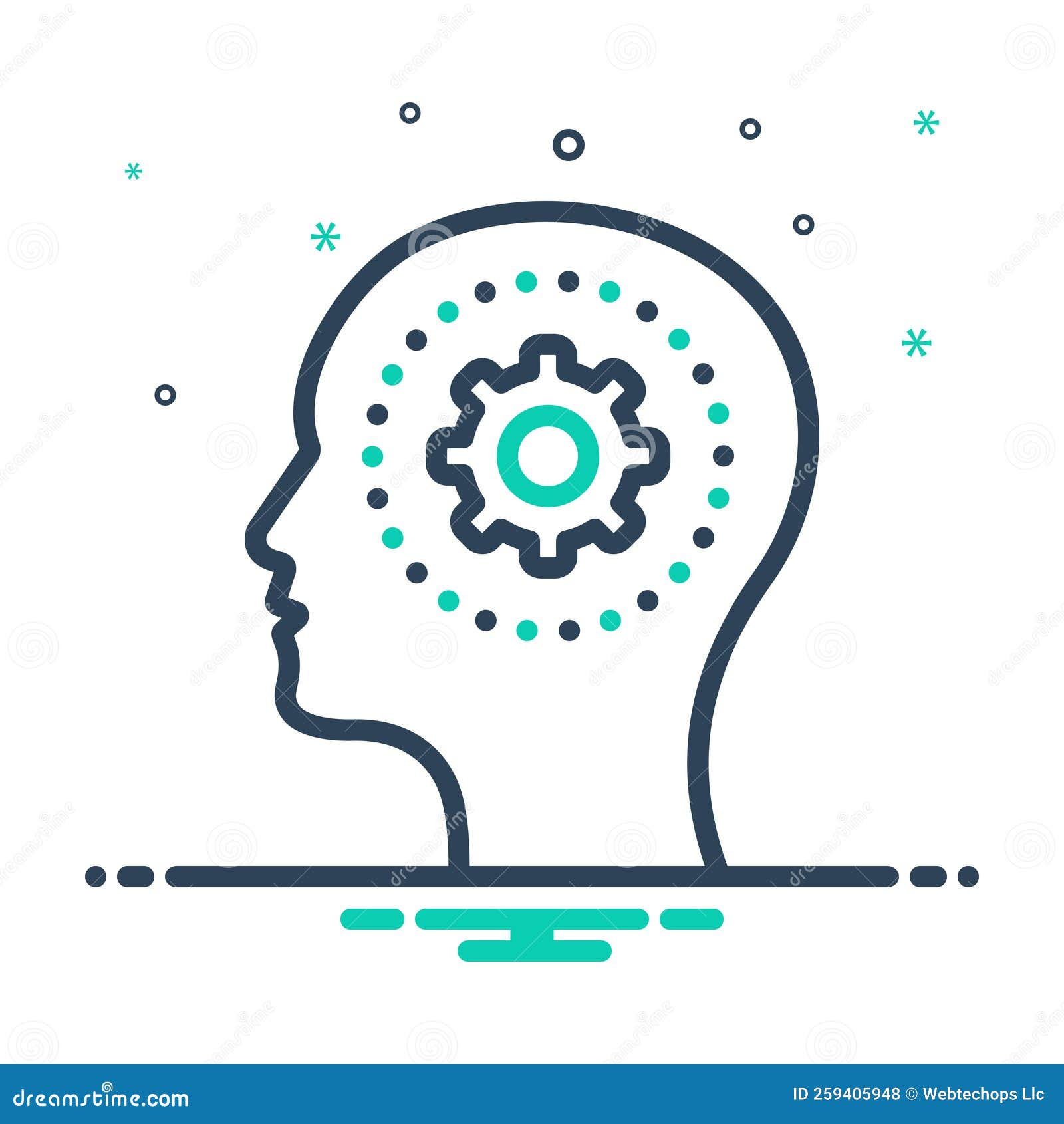 Mix Icon for Philosophy, Doctrine and Ideology Stock Illustration ...