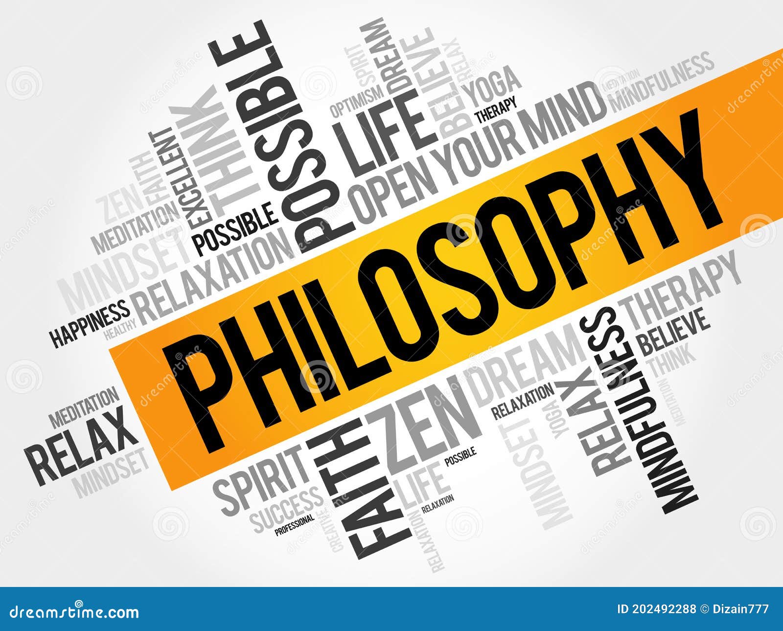 Philosophy word cloud stock illustration. Illustration of judge - 202492288