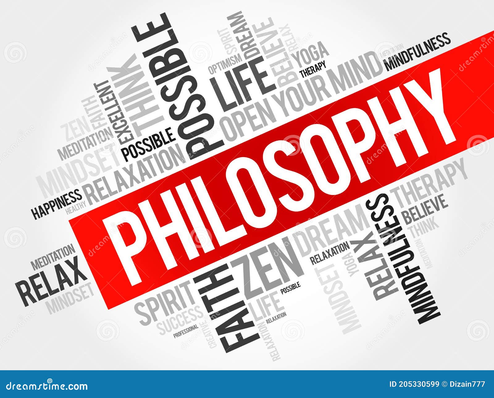 Philosophy word cloud stock illustration. Illustration of word - 205330599