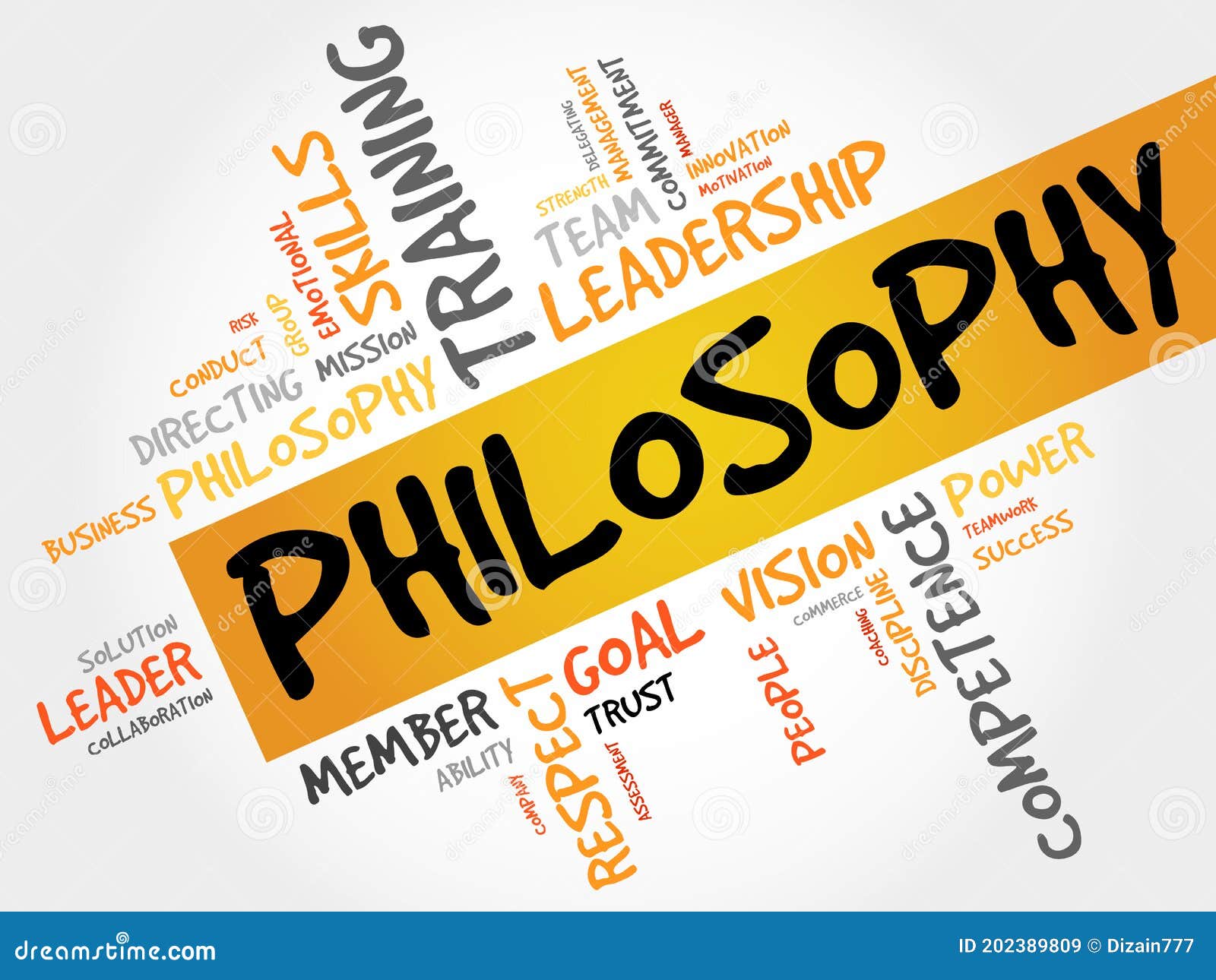 Philosophy word cloud stock illustration. Illustration of background ...