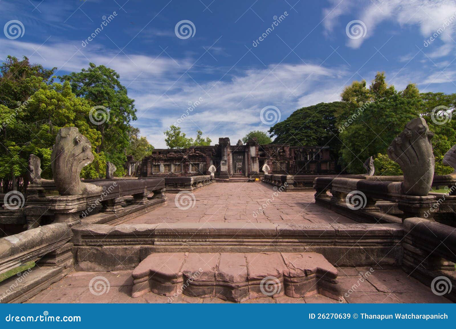 Phimai historical park stock image. Image of ancient - 26270639