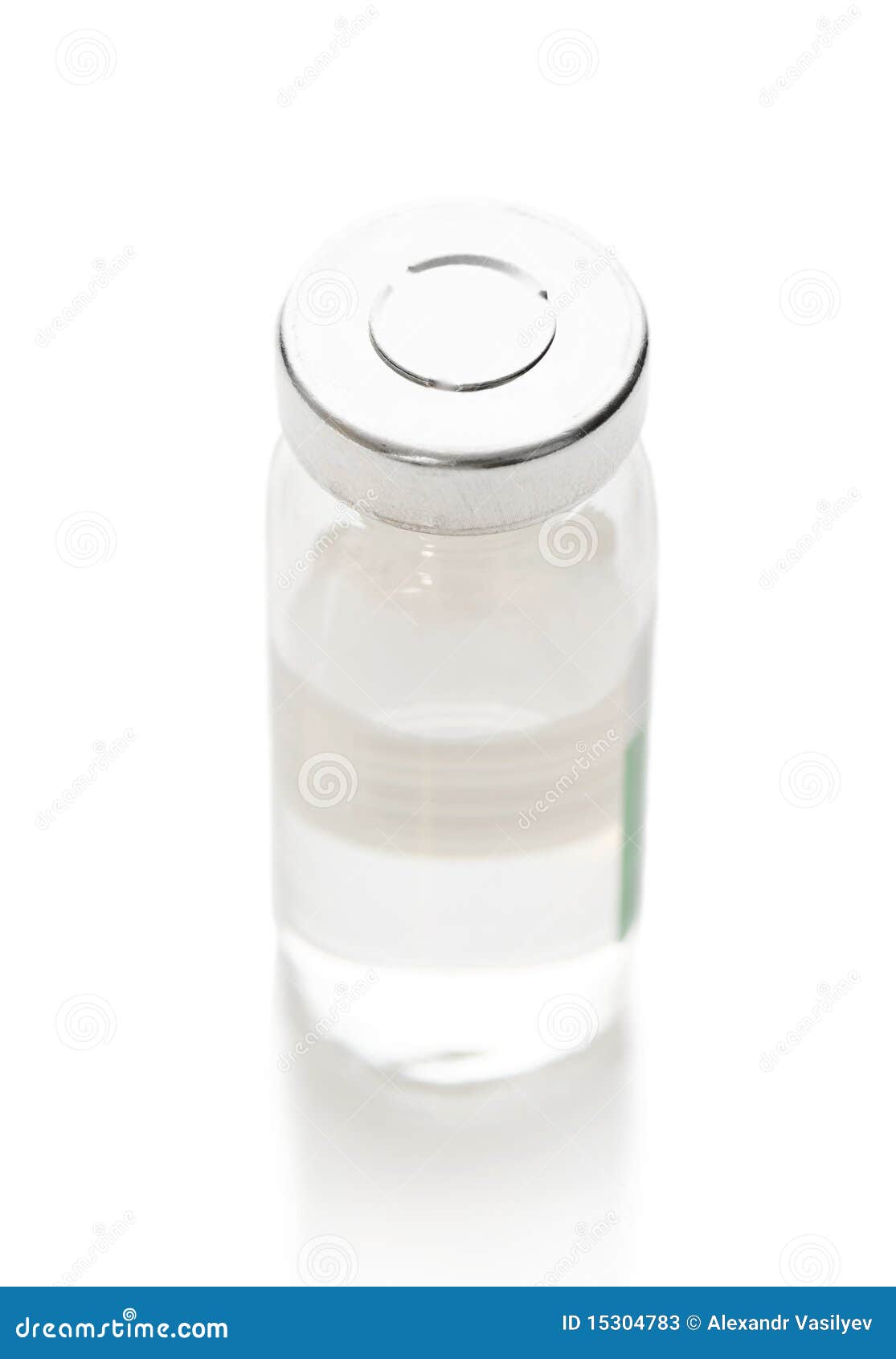 Phiole mit einer Medizin stockbild. Bild von betäubungsmittel - 15304783