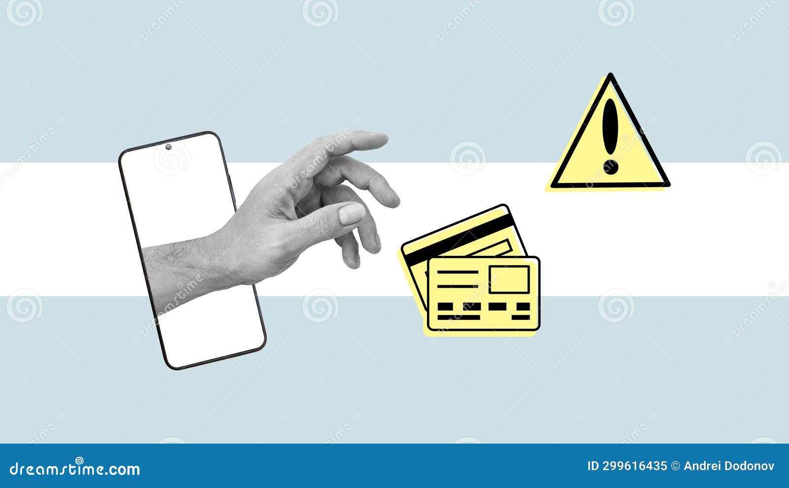 Phishing Alert is Shown with Collage with Hand from Smartphone and ...