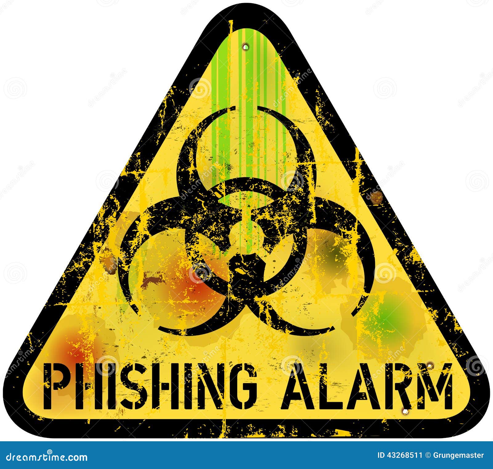 Phishing alert sign stock image. Image of security, detected - 43268511