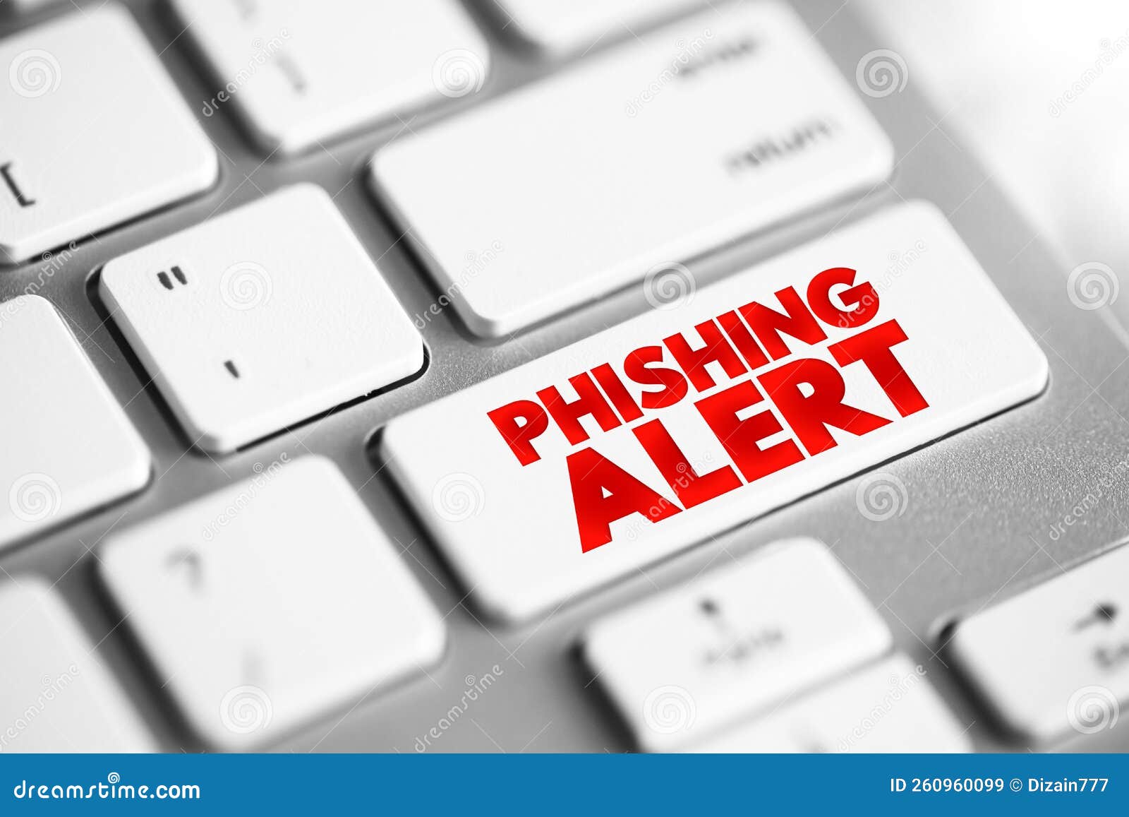 Phishing Alert Text Button on Keyboard, Concept Background Stock Image ...