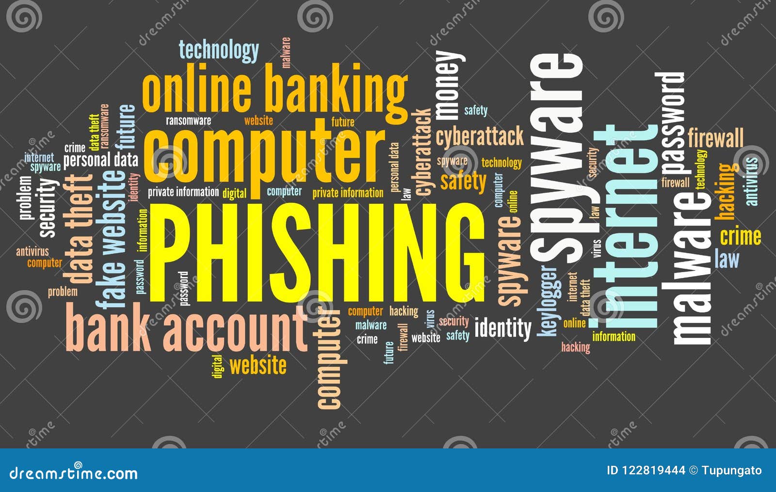 Phishing stock illustration. Illustration of technology - 122819444
