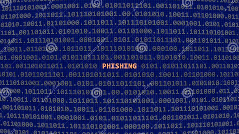 Phishing Cyber Attack In Binary System 0101 Stock Illustration Illustration Of Handwriting