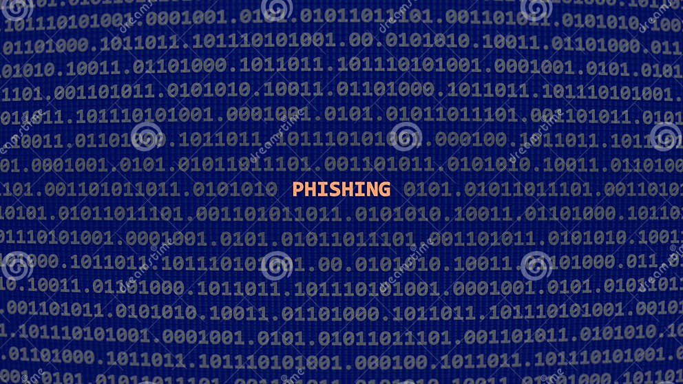 Phishing Cyber Attack in Binary System 0101 Stock Illustration - Illustration of handwriting ...
