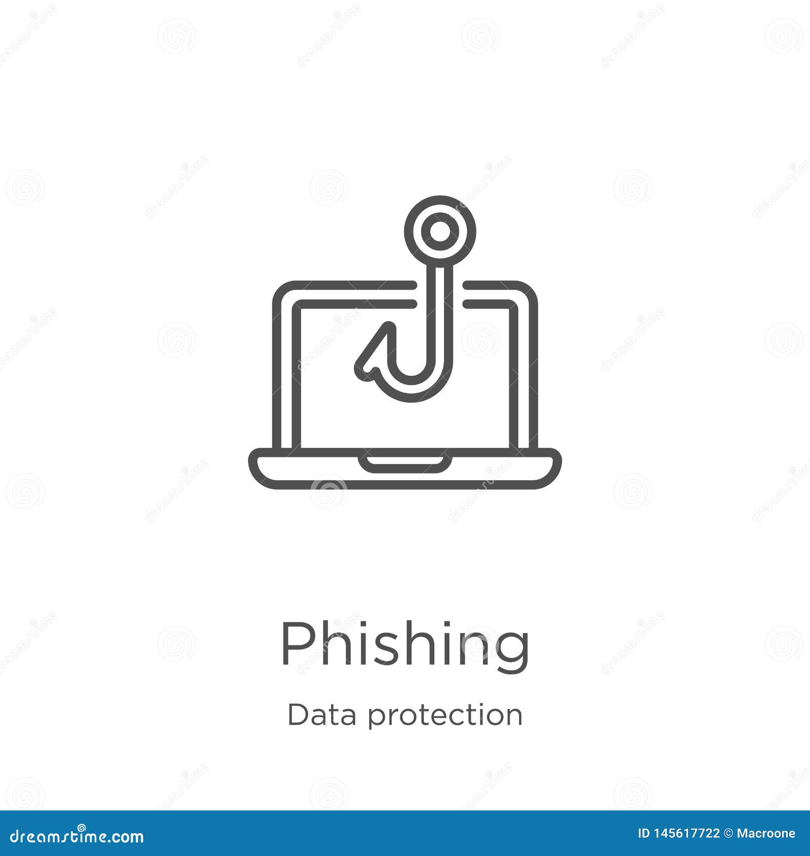 Phishing - Phishing Icon With Letter And Fishing Hook - Conceptual ...