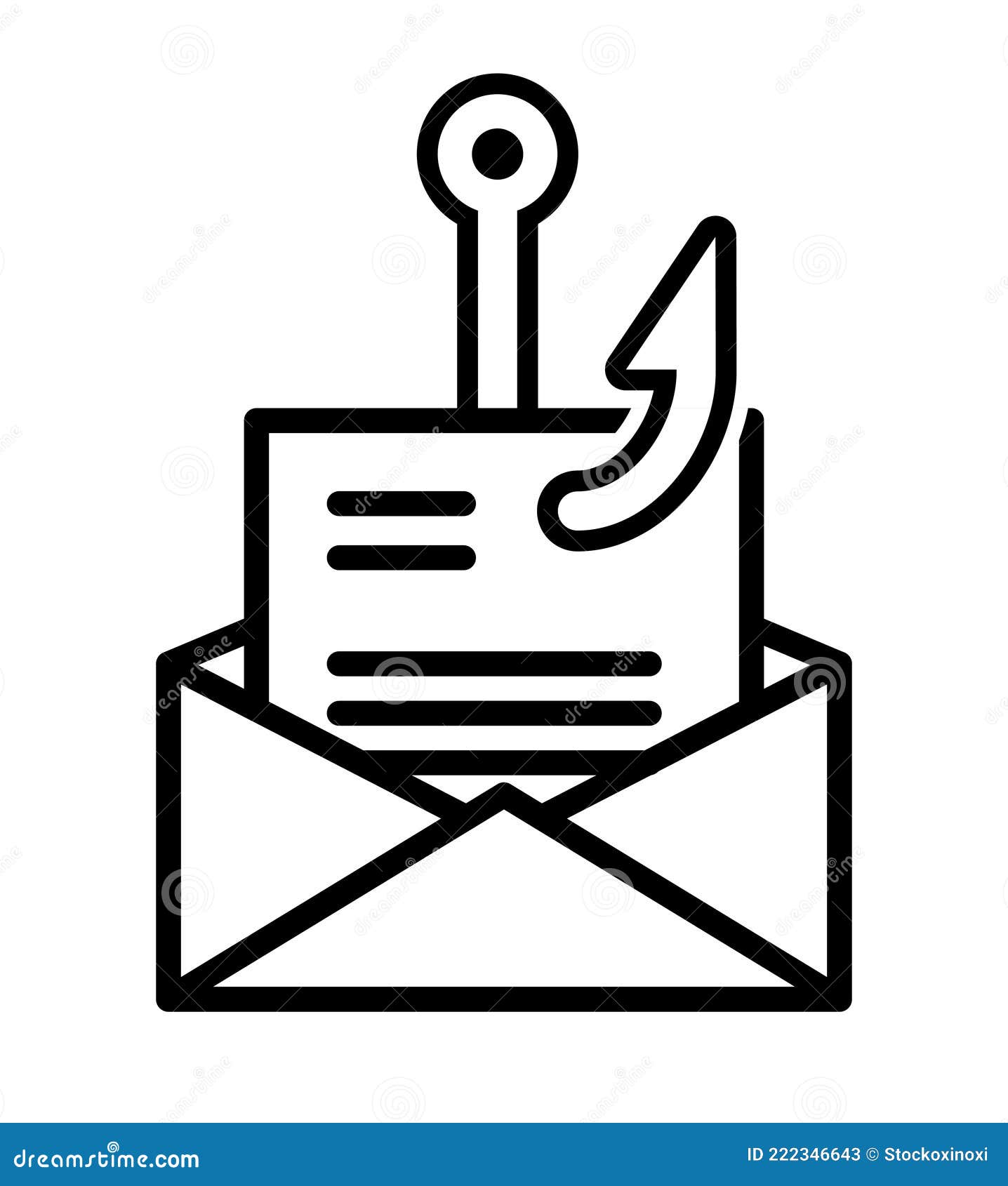 Phishing Mail Malware Symbol Vector Icon Stock Vector - Illustration of ...