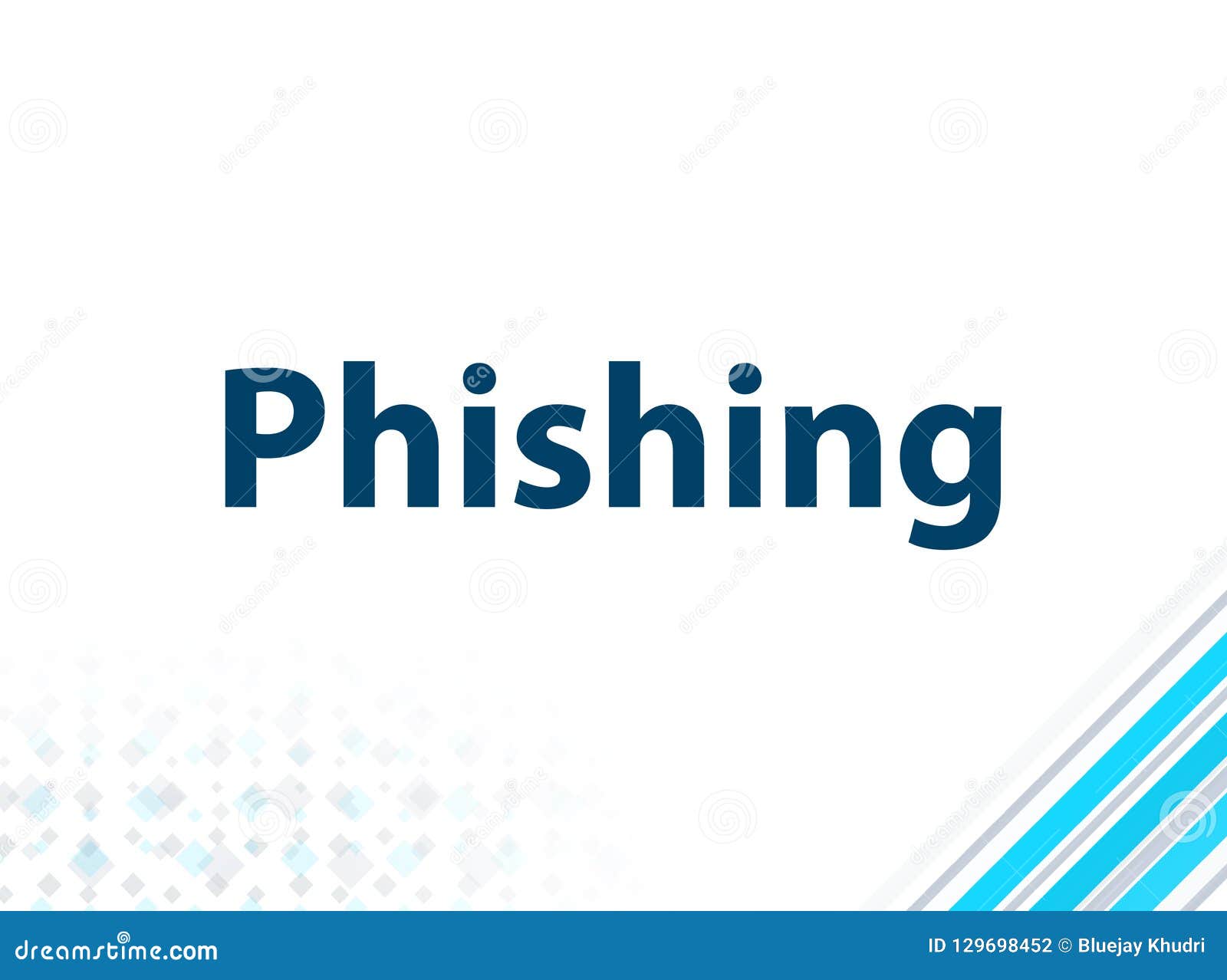 Phishing Modern Flat Design Blue Abstract Background Stock Illustration ...