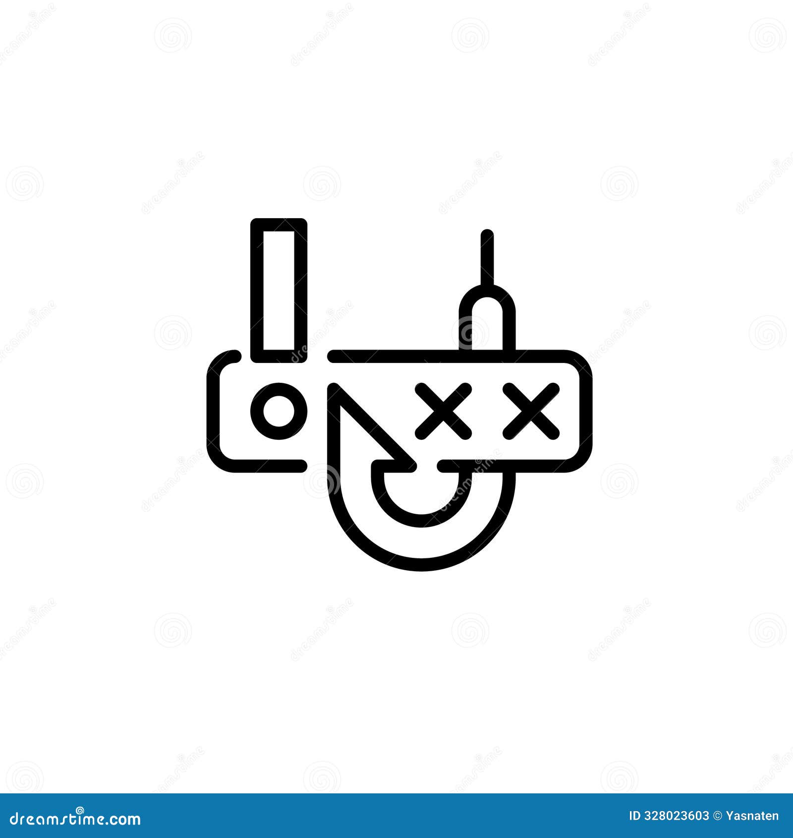 Phishing for Password Alert. Pixel Perfect, Editable Stroke Icon Stock ...