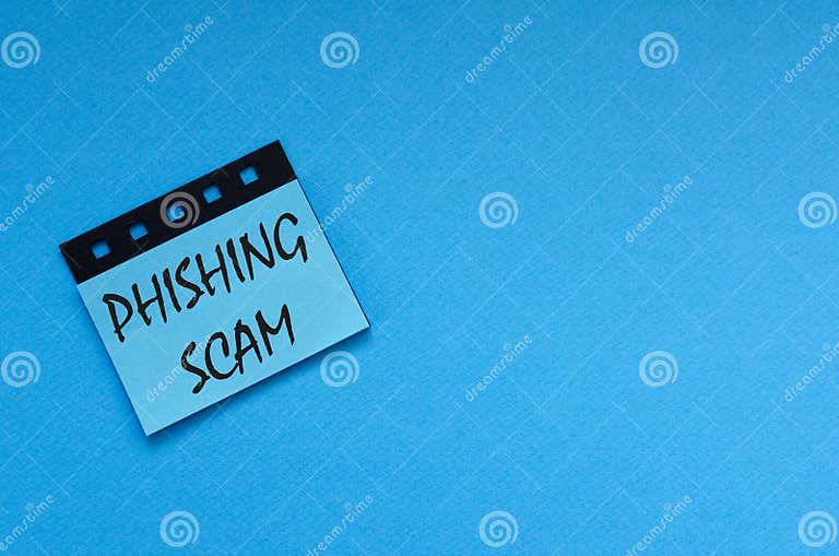 Phishing scam on sticker stock photo. Image of safety - 137932902