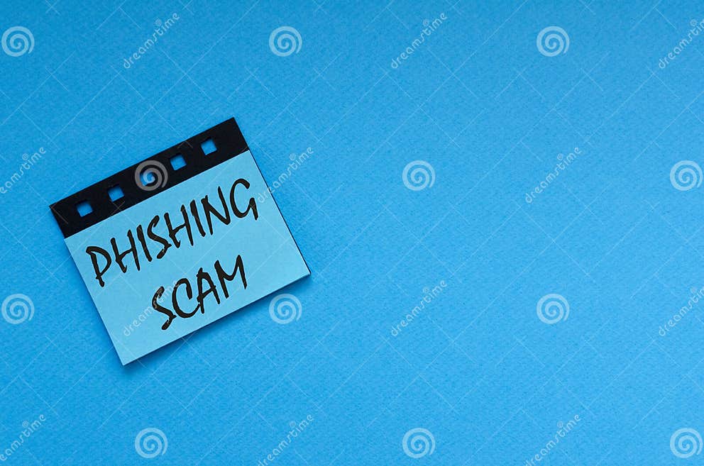 Phishing scam on sticker stock photo. Image of safety - 137932902