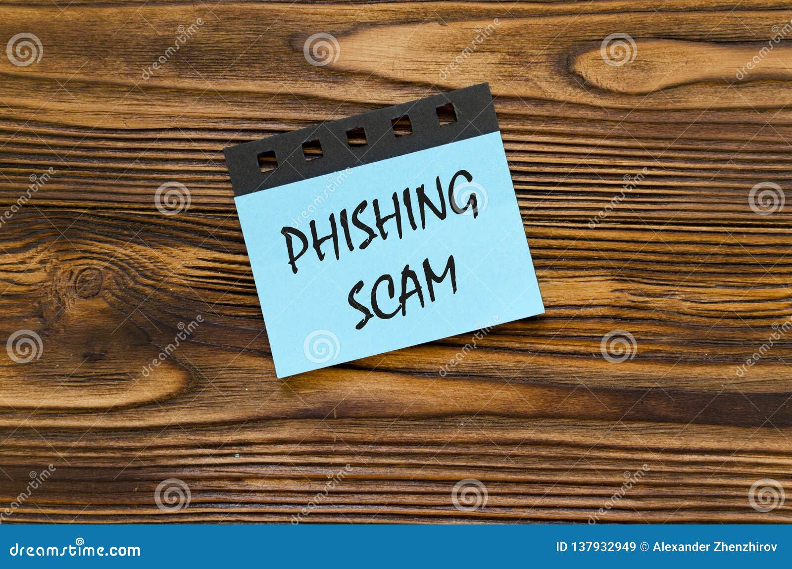 Phishing scam on sticker stock image. Image of scam - 137932949