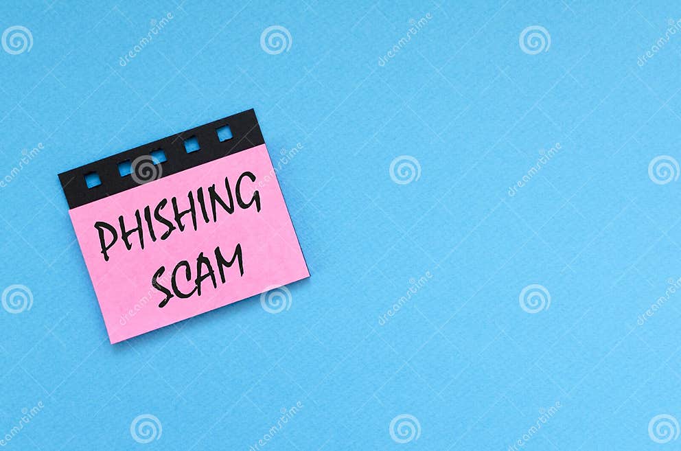 Phishing scam on sticker stock photo. Image of danger - 137932950