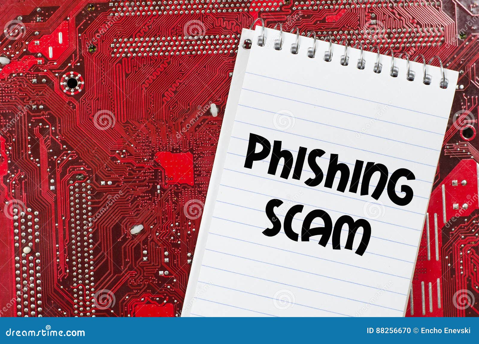 Phishing scam text concept stock photo. Image of computer - 88256670