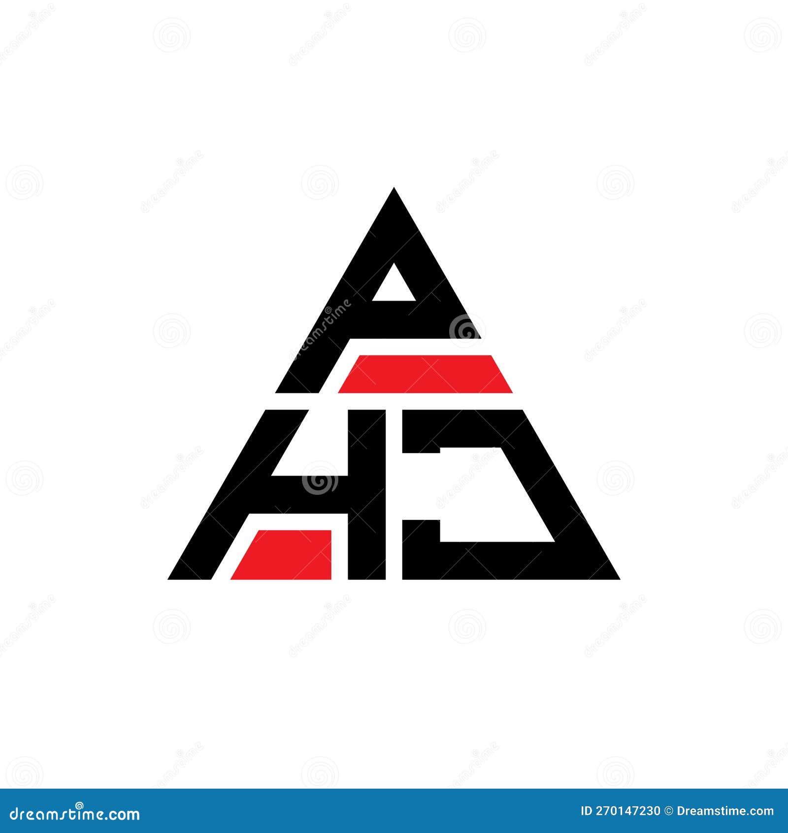 PHJ Triangle Letter Logo Design with Triangle Shape. PHJ Triangle Logo ...