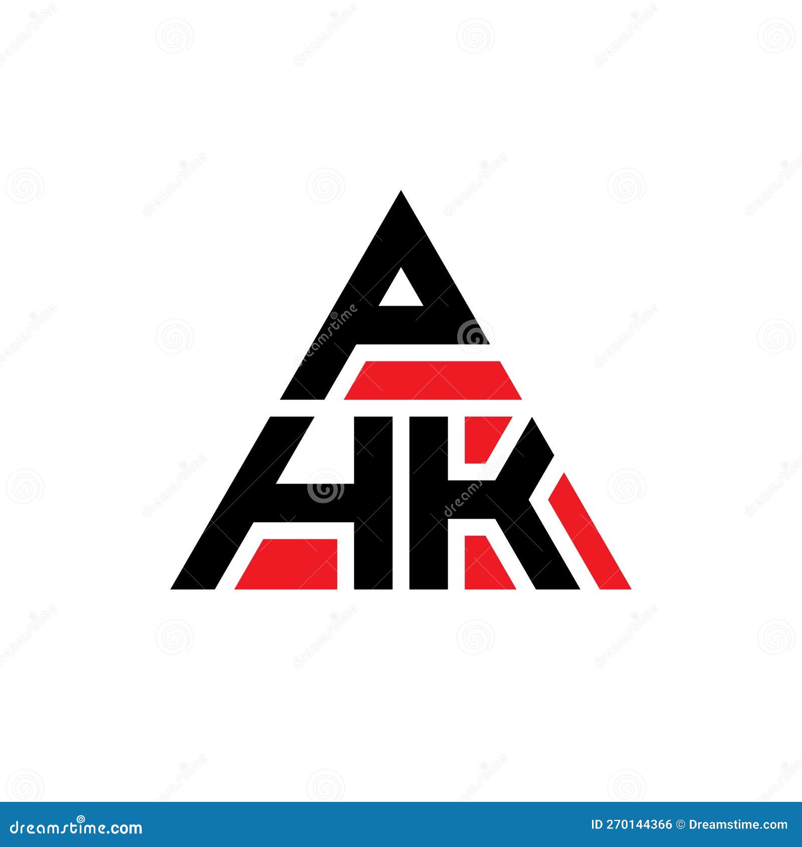 PHK Triangle Letter Logo Design with Triangle Shape. PHK Triangle Logo ...