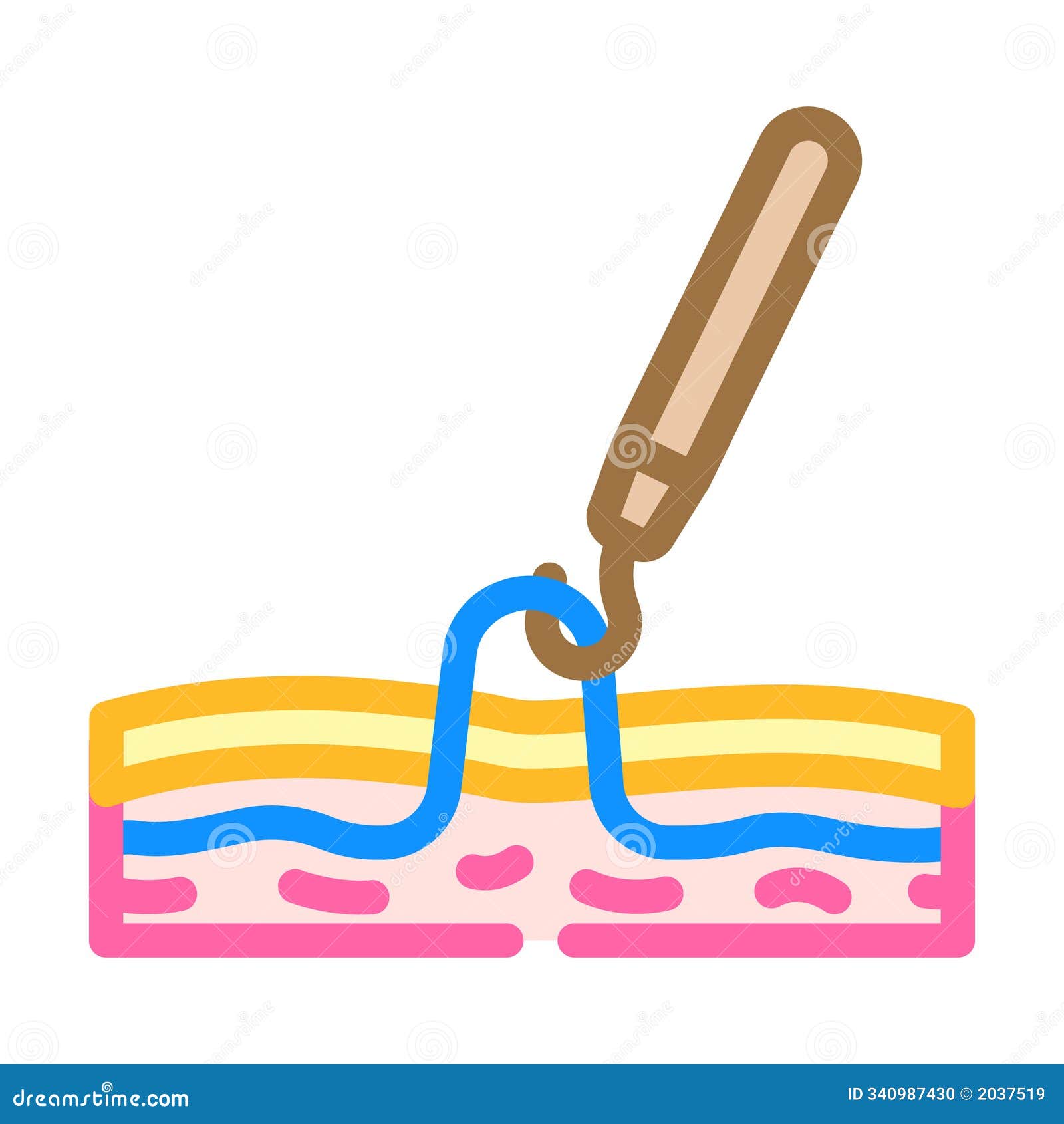 Phlebectomy Surgery Color Icon Vector Illustration Stock Illustration ...