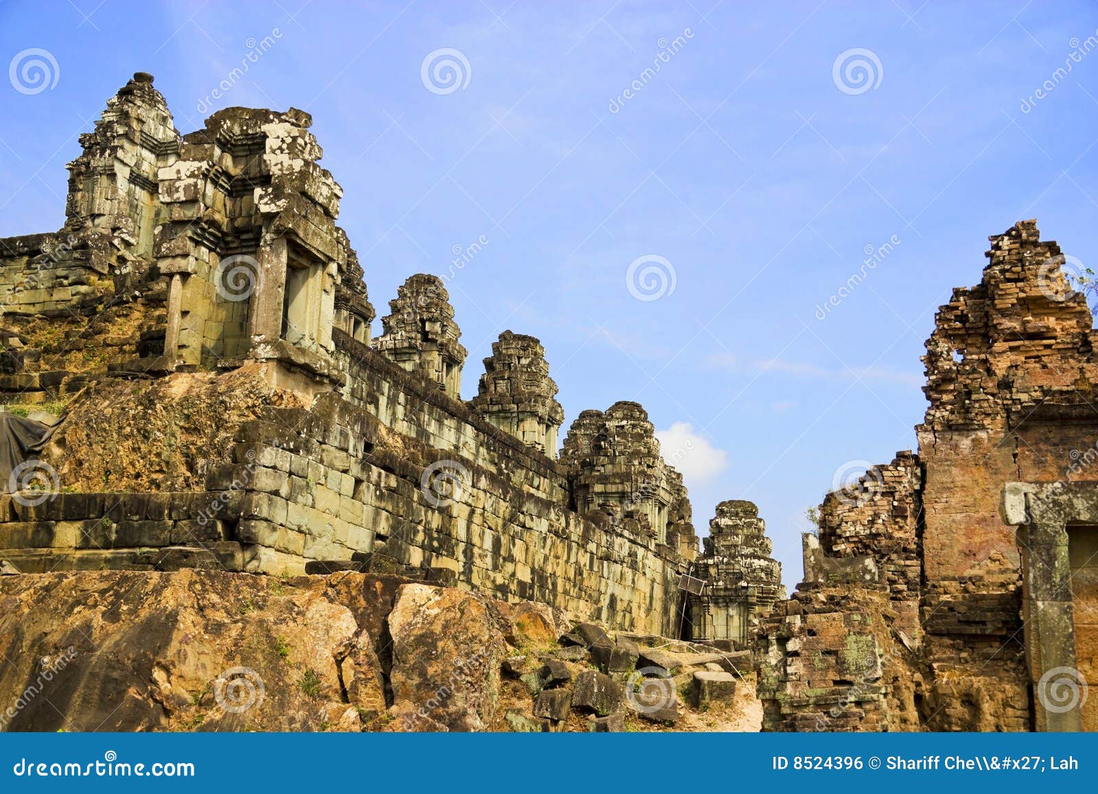 Phnom Bakheng Temple, Cambodia Stock Photo - Image of buddhism ...